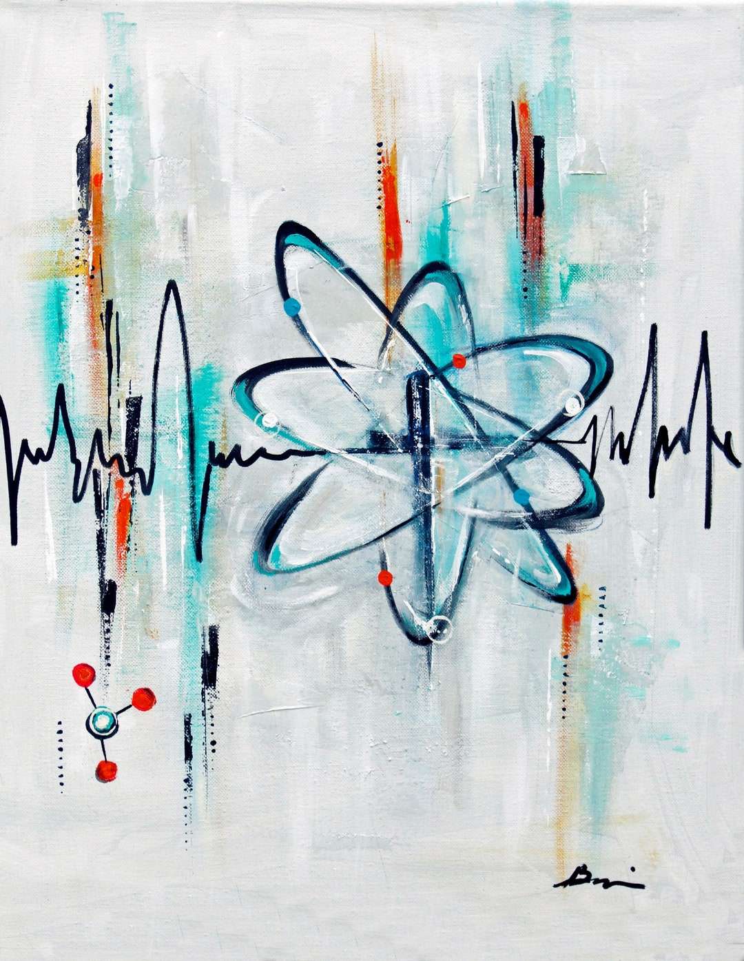 Inspirational Abstract Art, Science Faith Art, Life Pulse, Christian ...