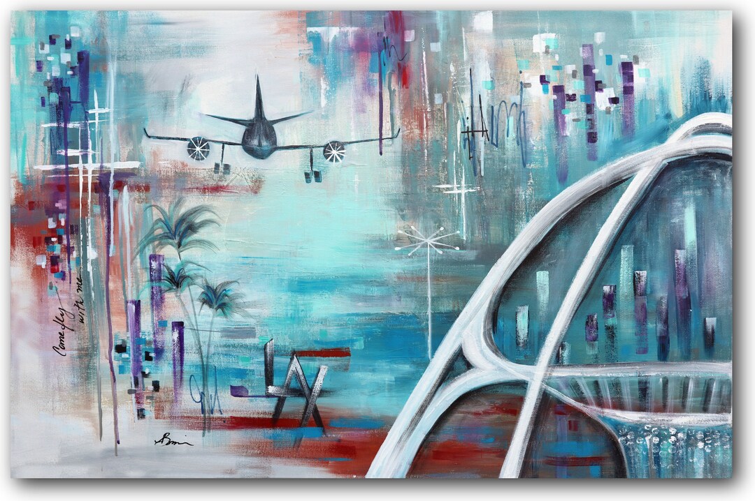 Original LAX Iconic Theme Building 1960s Googie Midcentury Space Age ...