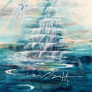 Inspirational Abstract Art, Angel Art, River of Life, Peace River ...