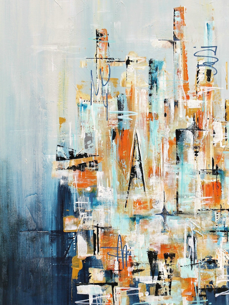 PRINT Midcentury Modern Art Midmod Abstract Painting Mcm - Etsy