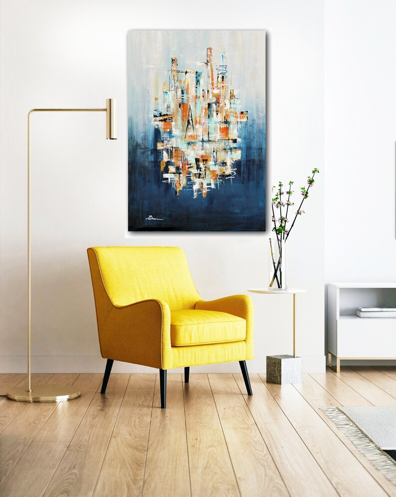 PRINT Midcentury Modern Art Midmod Abstract Painting Mcm - Etsy