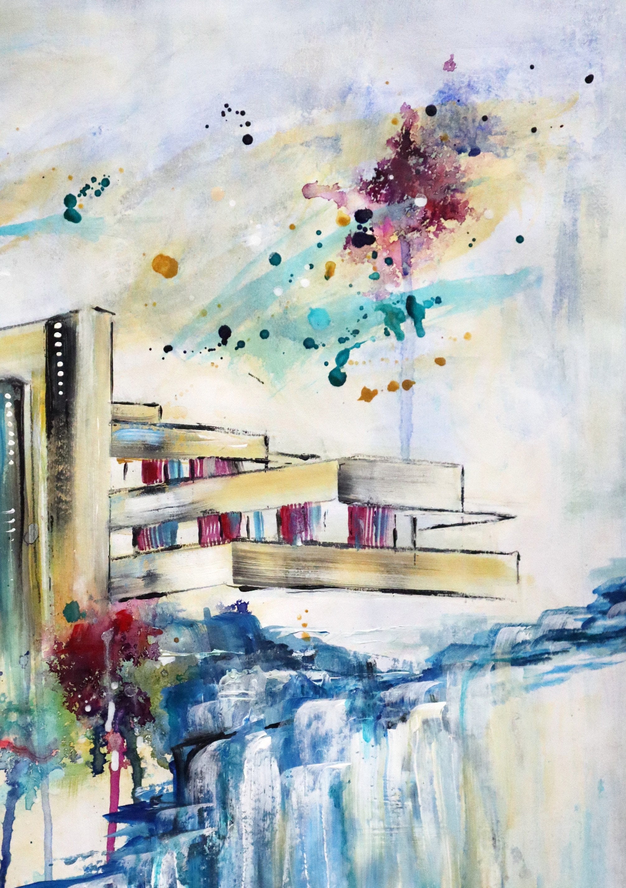 Fallingwater Frank Lloyd Wright Architecture Midcentury Modern Art ...