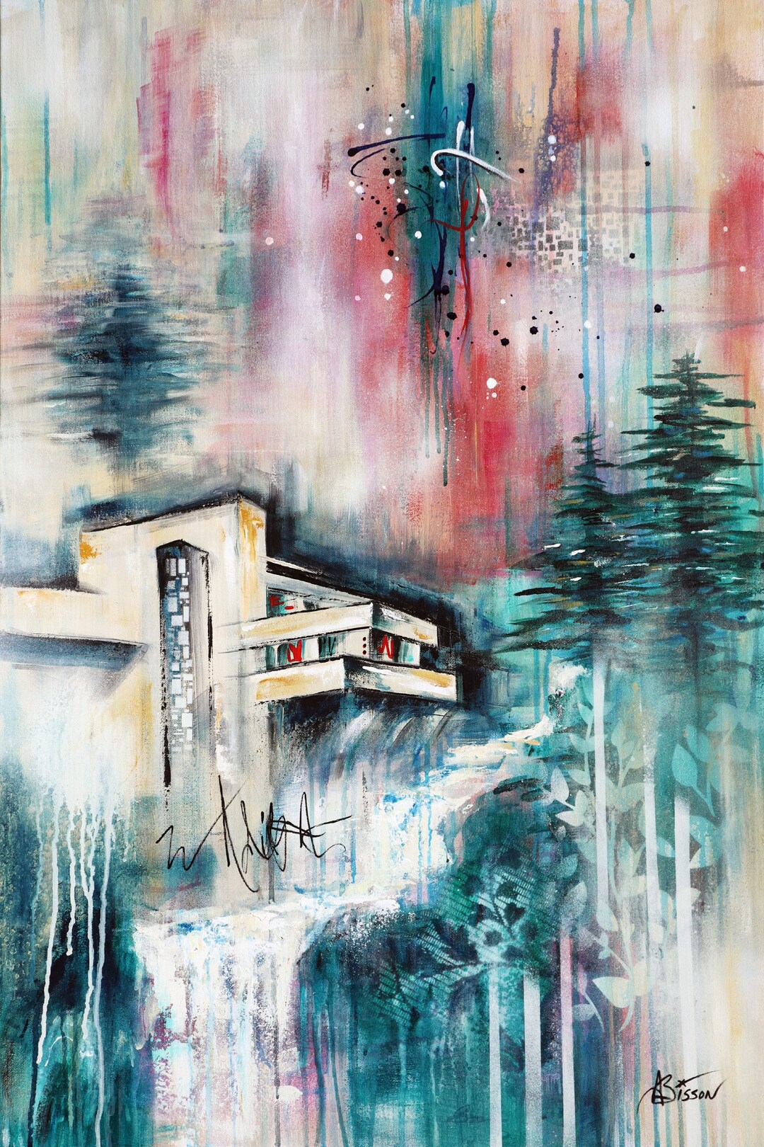 Original Iconic Fallingwater Home Architect Frank Lloyd Wright ...