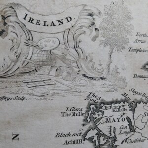 Map of Ireland 1764 - Etsy