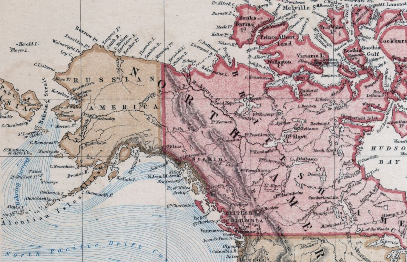 World Map 1867 From Black's Atlas - Etsy