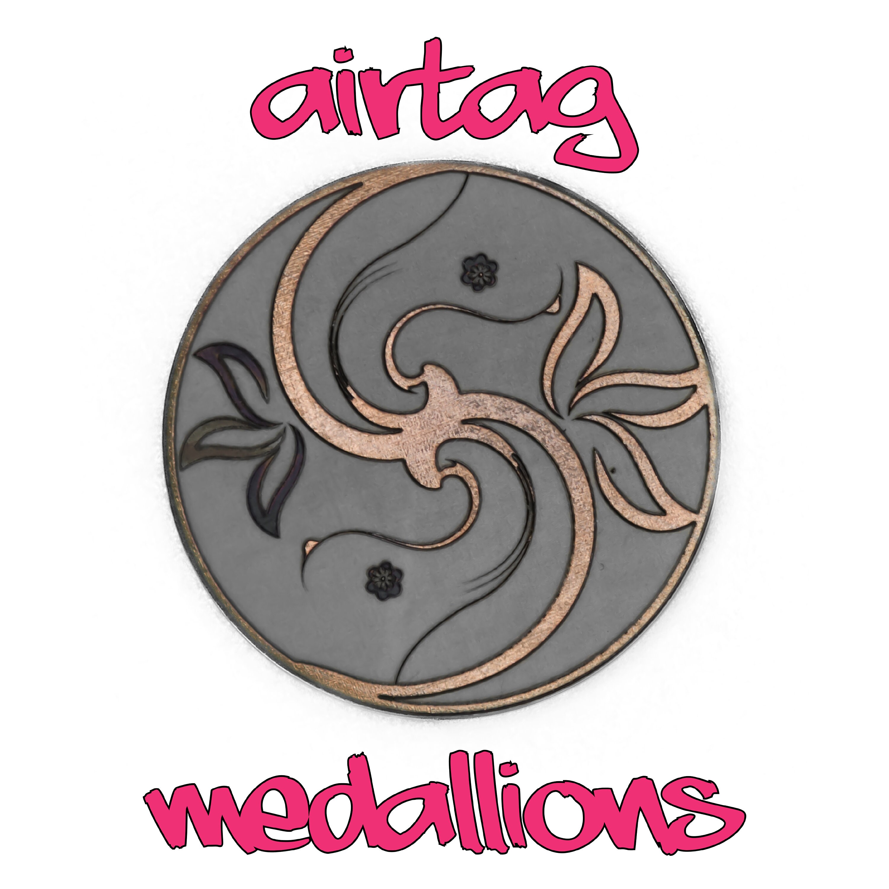 AirTag Medallions Engraved NEW Apple AirTag | Replacement Cover Flowing ...