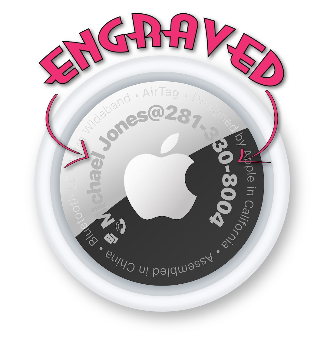Apple AirTag Personalized | Engraved New or Replacement Cover - Etsy