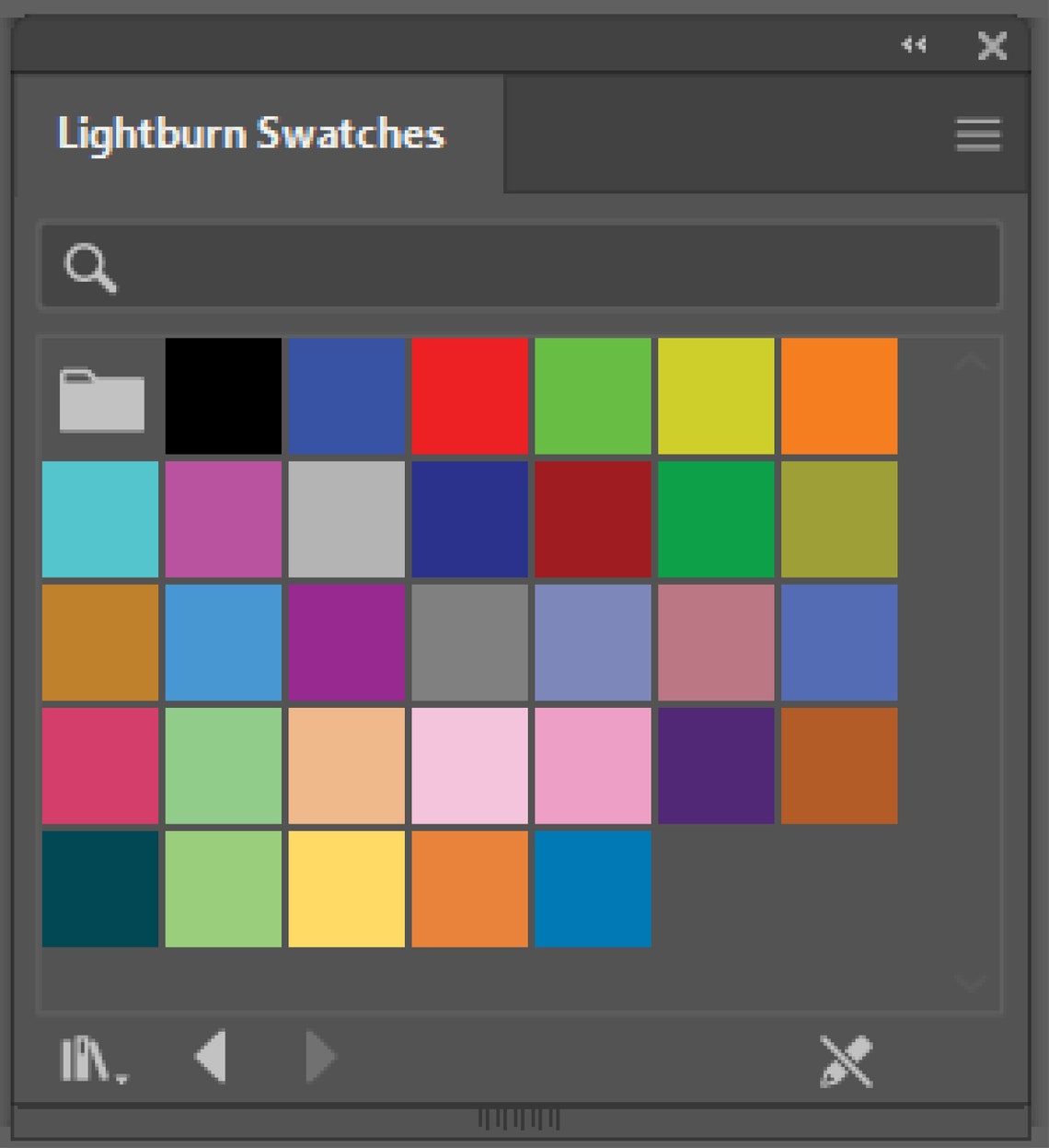 Lightburn Color Palette Adobe Illustrator Swatches - Etsy