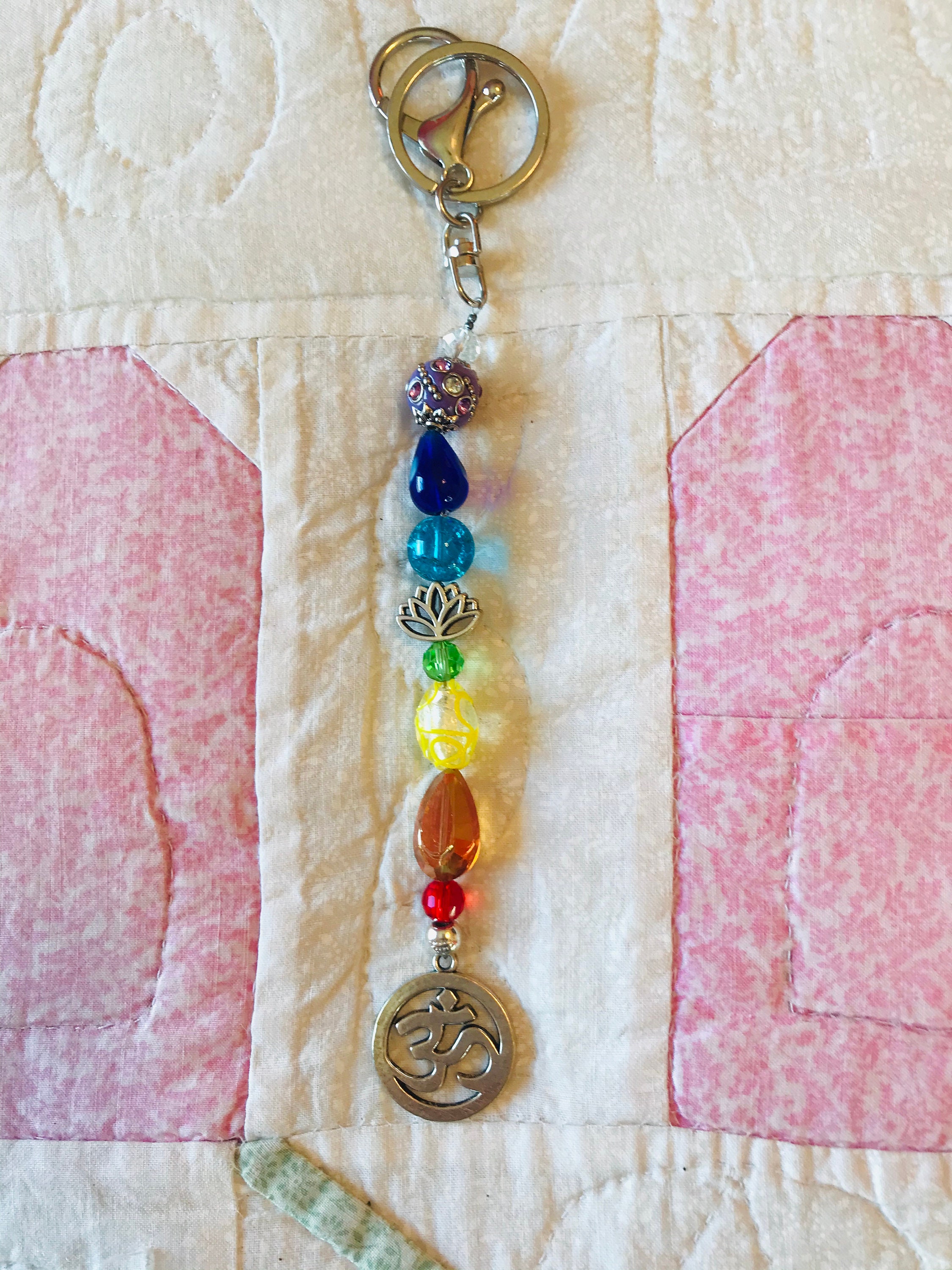 Seven Chakra Key Chains - Etsy