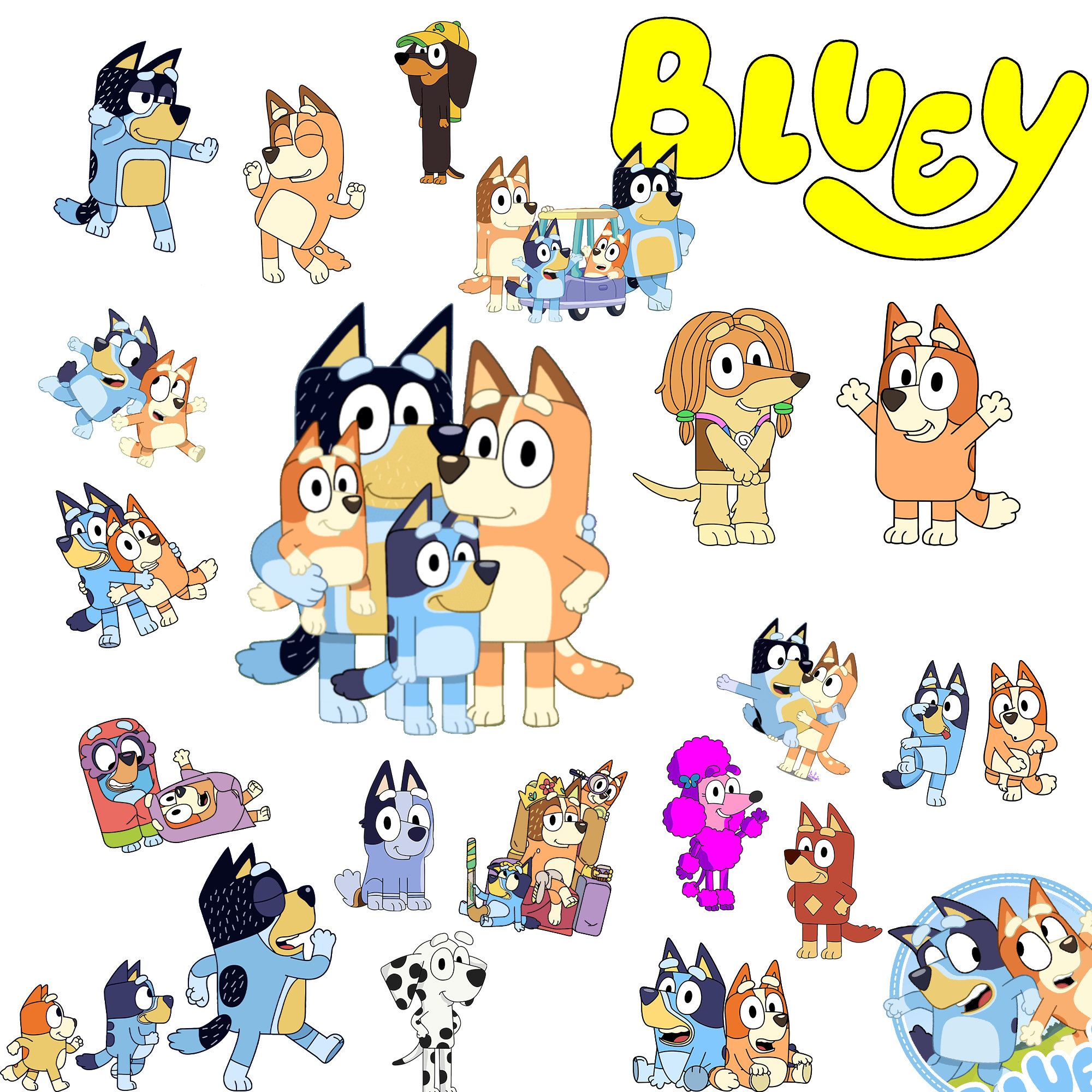 Bluey Family Png, Bluey Friends Png, Bluey Png, Bluey Birthday Png ...