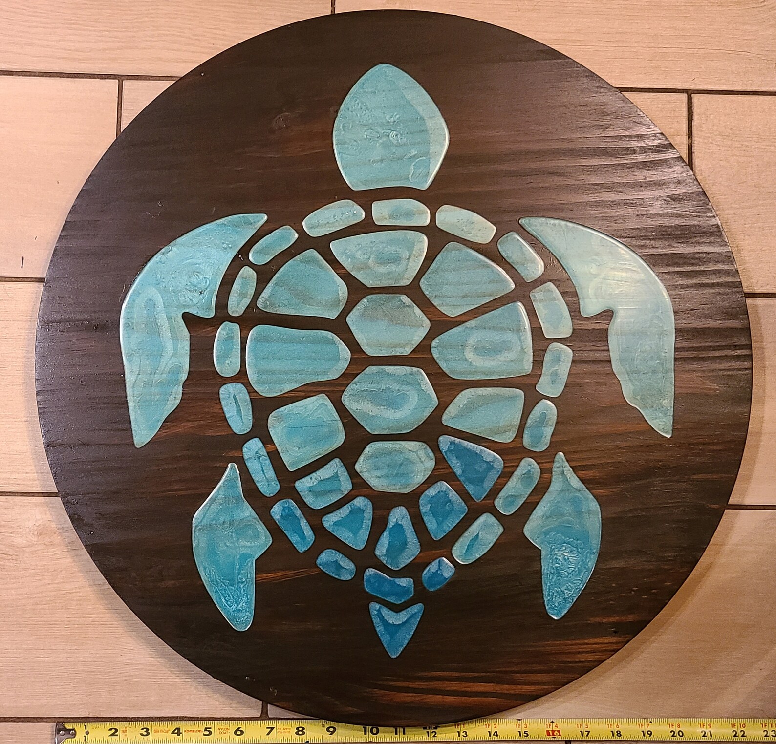 Turtle Wall Art Mixed Media Resin and Wood - Etsy