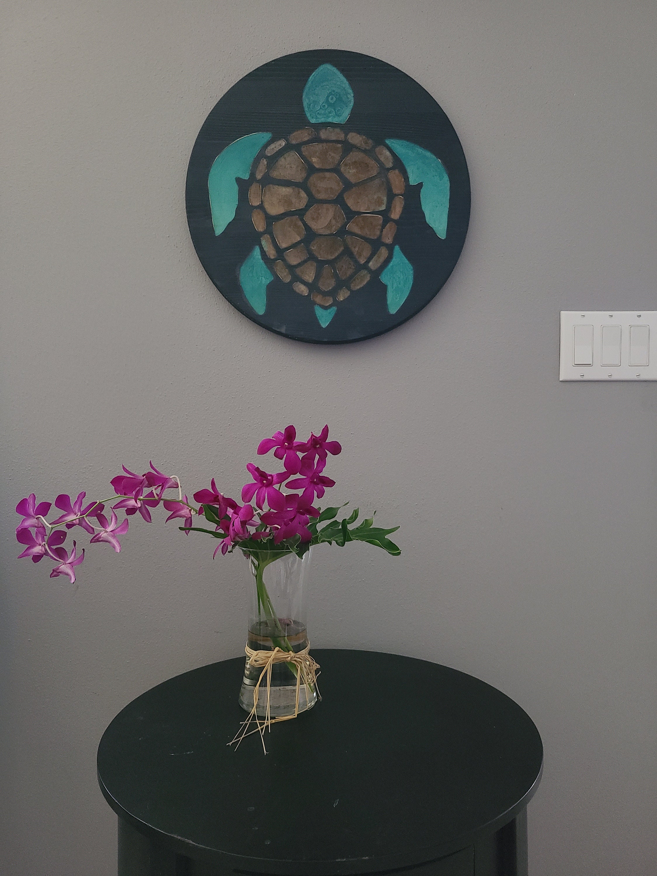 Turtle Wall Art Mixed Media Resin and Wood - Etsy