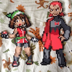 Team Magma Maxie Perler Bead Sprite | Etsy