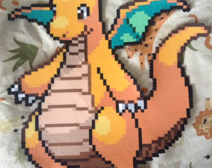 Dragonite Perler Bead Sprite - Etsy