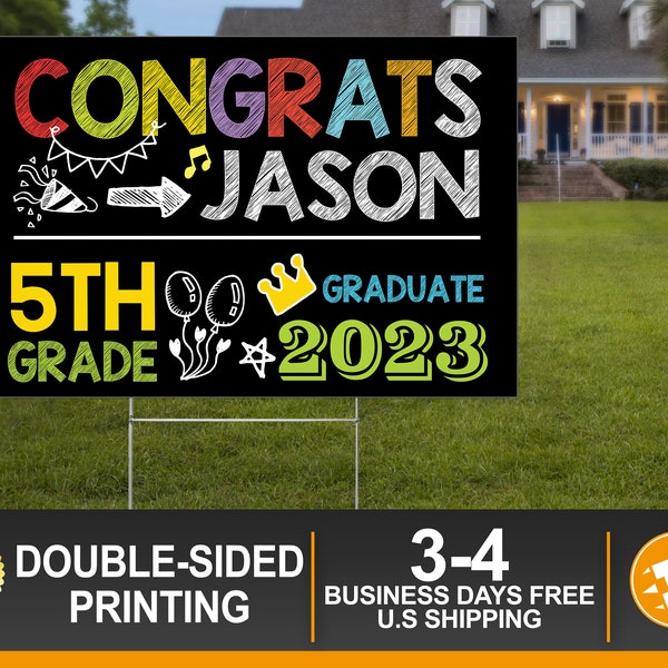 5th Grade Graduation Yard Sign - Etsy