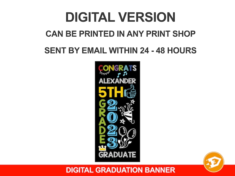 5th Grade Graduation Door Banner 5th Grade Graduation Party - Etsy