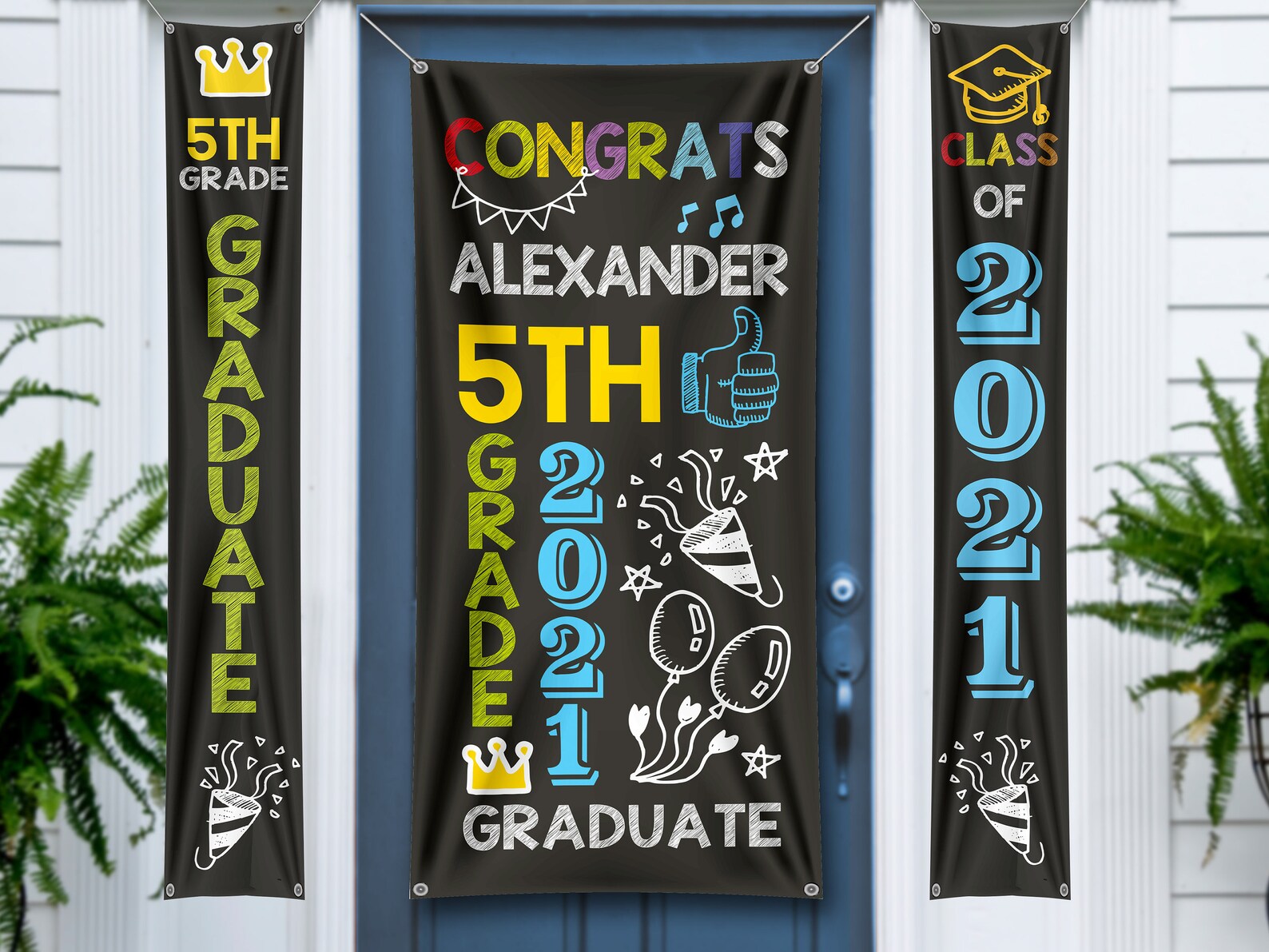 5th Grade Graduation Door Banner 5th Grade graduation Party | Etsy
