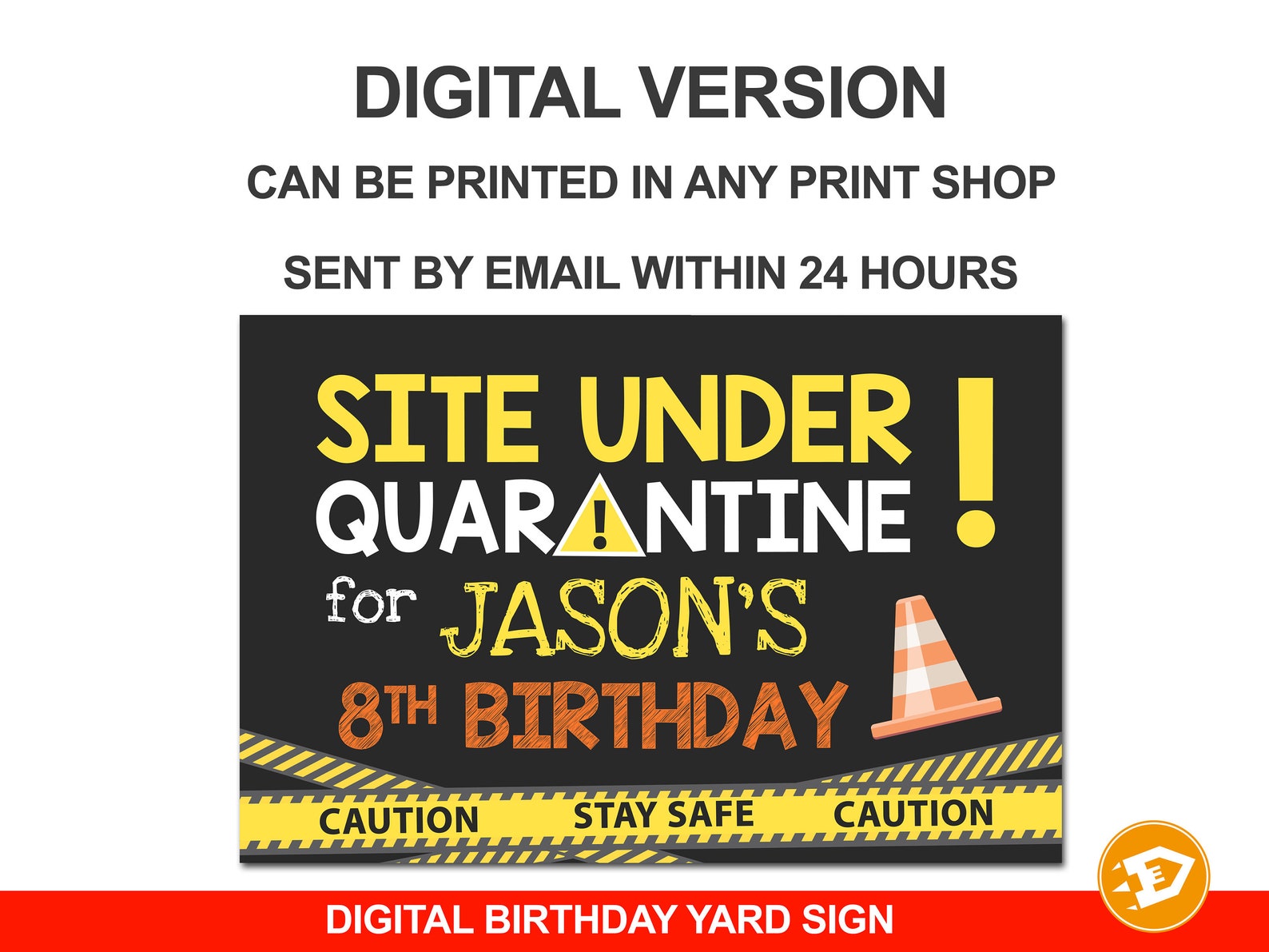 Birthday Yard Sign Construction Birthday Outdoor Sign - Etsy