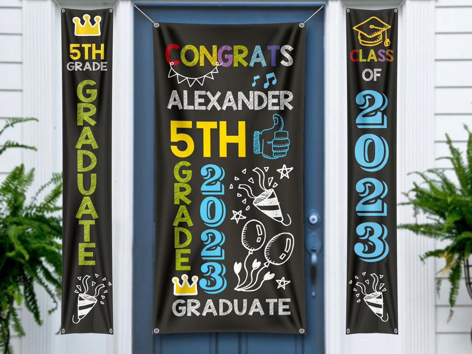 5th Grade Graduation Door Banner 5th Grade Graduation Party - Etsy