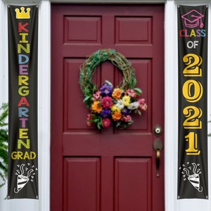 Kindergarten Girl Graduation Door Bundle Banner Kindergarten | Etsy