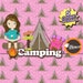 Camping Digital Paper + Clipart - Girl : "camping Girl Digital Paper ...