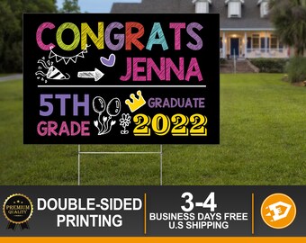 Congratulations 5th Grade Yard Sign - Etsy