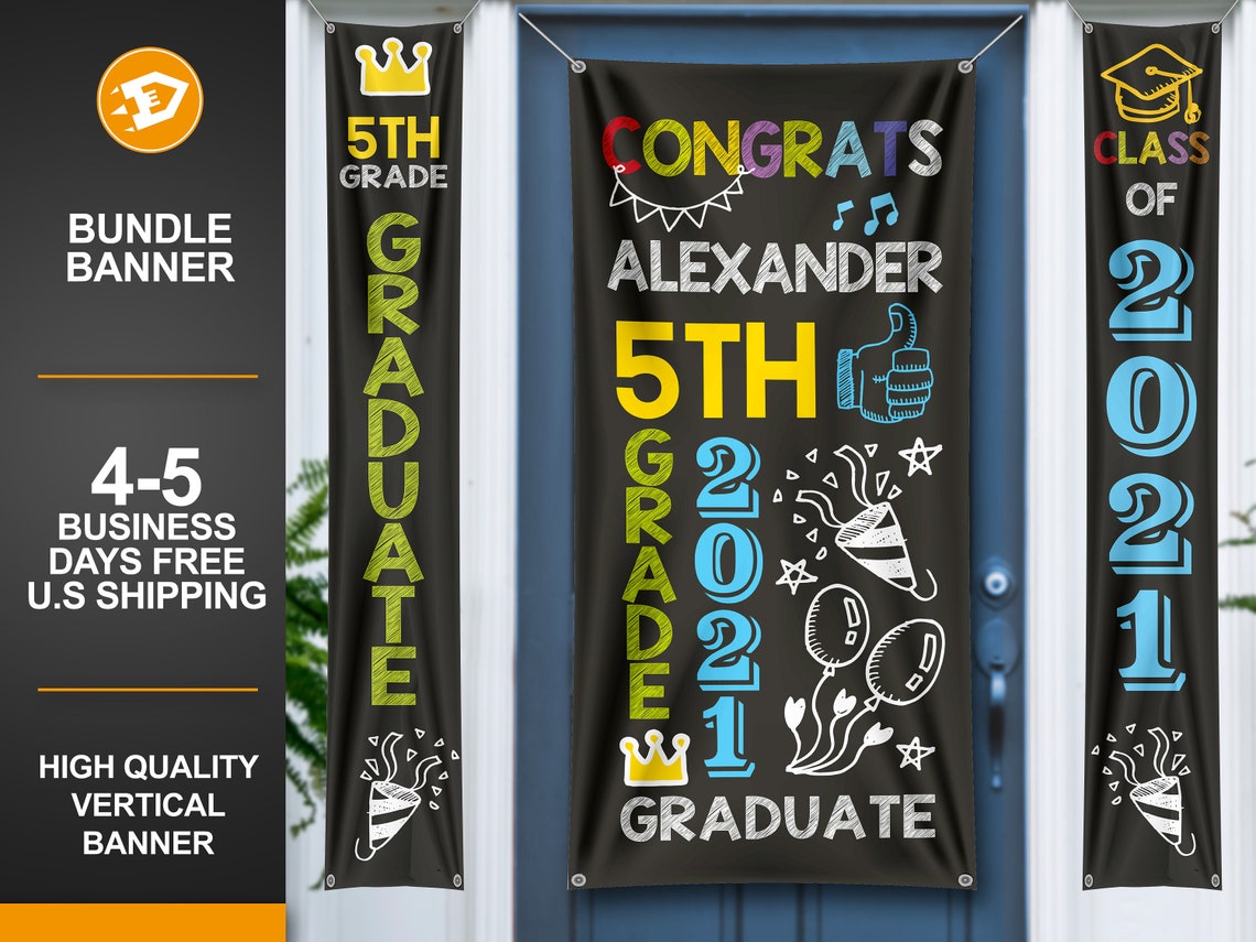 5th Grade Graduation Bundle Door Banner 5th Grade Graduation - Etsy