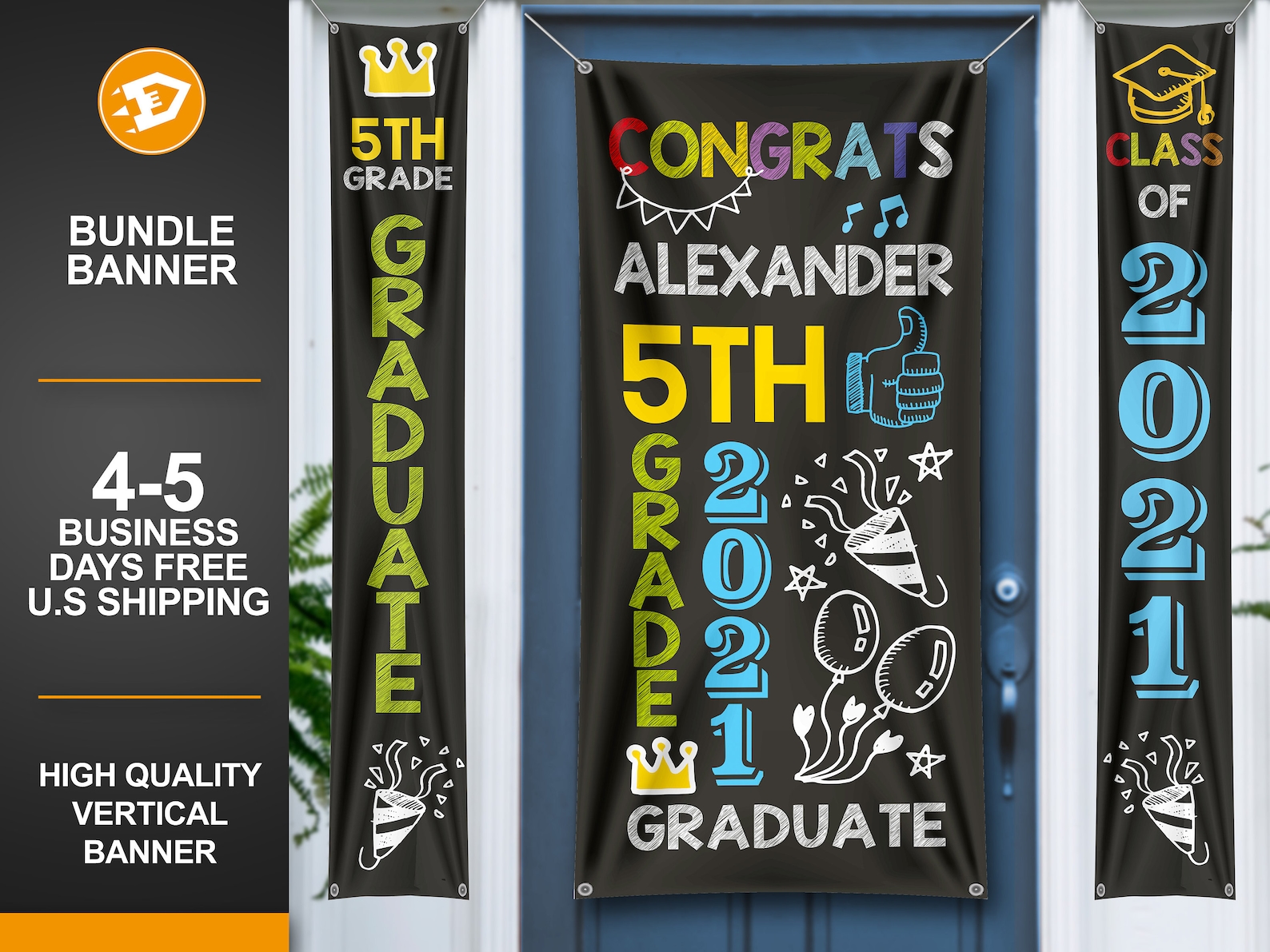 5th Grade Graduation Bundle Door Banner 5th Grade Graduation - Etsy