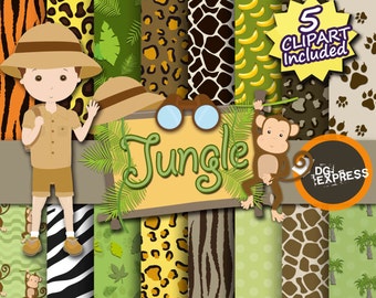 Digital Paper Animal | Etsy