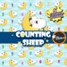 Counting Sheep Clipart + Digital Paper : "sheep Digital Paper" - Sleep ...