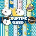 Counting Sheep Clipart Digital Paper : sheep Digital | Etsy