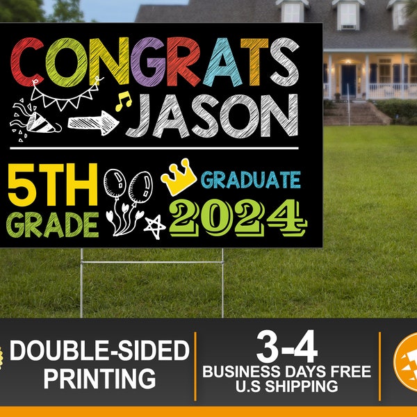 5th Grade Graduation Yard Sign - Etsy