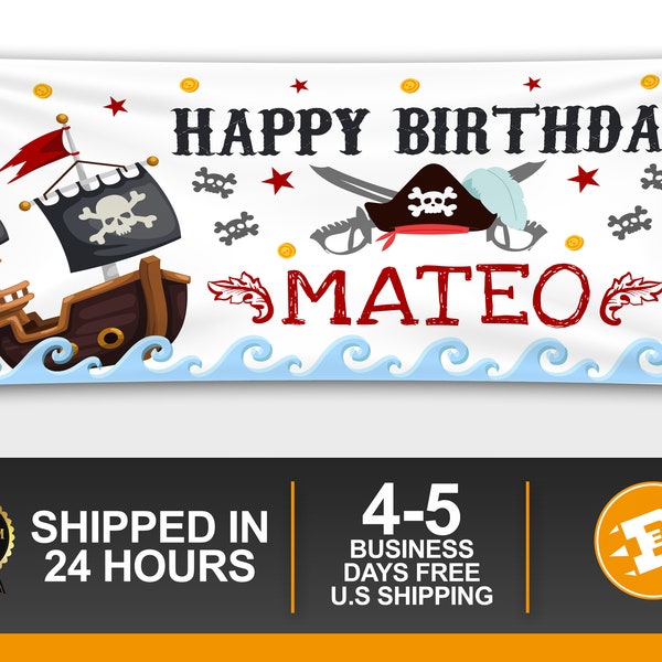 Pirate Banner - Etsy