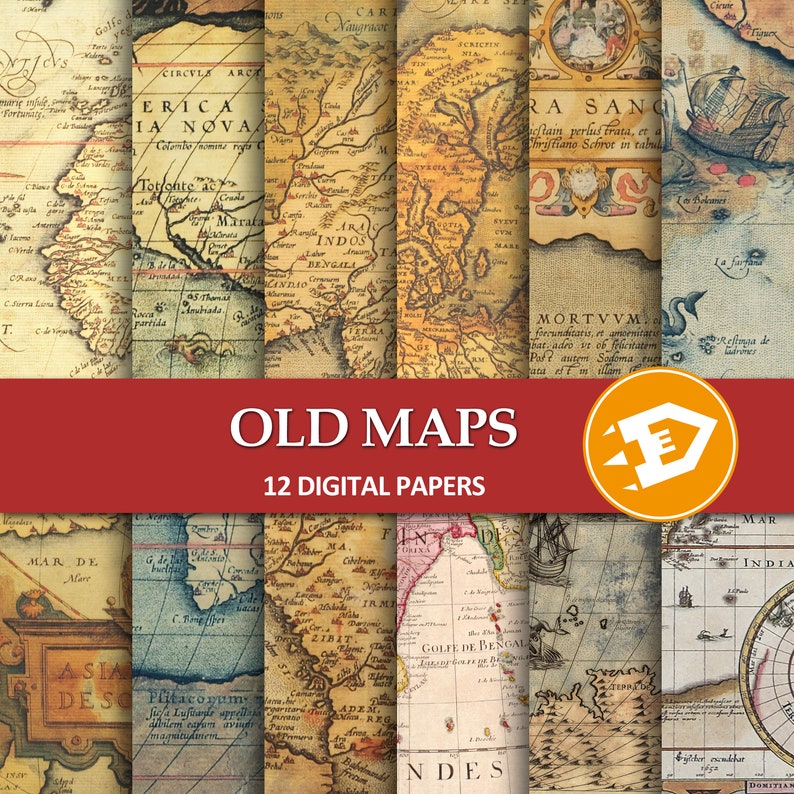 Old World Map Paper Vintage Maps Vintage Map Paper Map - Etsy