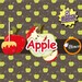 Apple Digital Paper + Clipart : "apple Digital Paper" - Fruit Digital ...