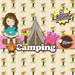 Camping Digital Paper + Clipart - Girl : "camping Girl Digital Paper ...