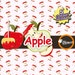 Apple Digital Paper + Clipart : "apple Digital Paper" - Fruit Digital ...
