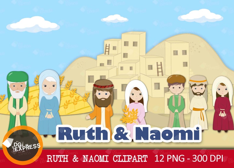 Bible Clipart : ruth and Naomi Clipart Christian | Etsy