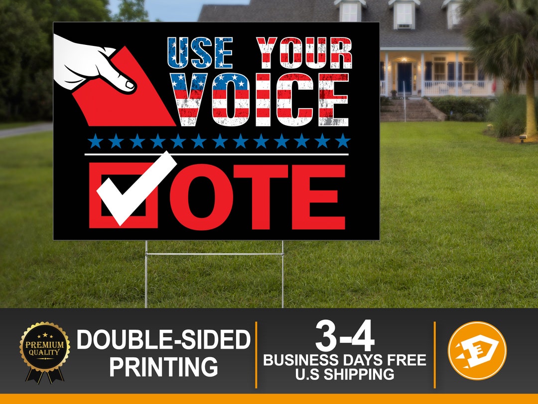 Vote Yard Sign, Black Lives Matter Lawn Sign, Love is Love, Patriotic ...