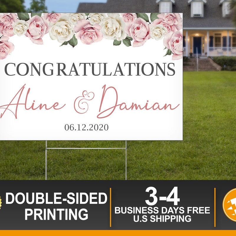 Wedding Yard Signs - Etsy