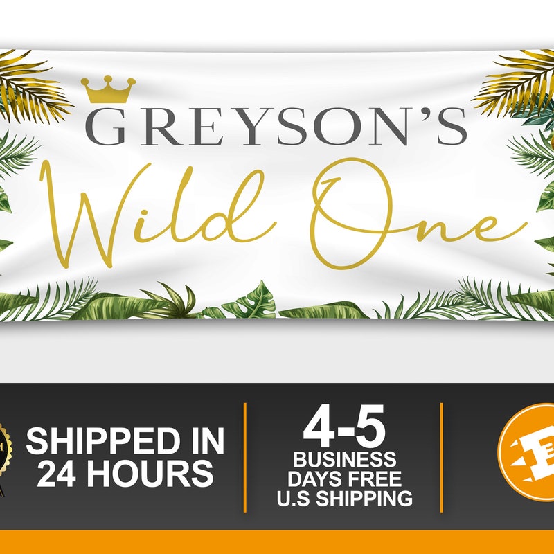 Wild One Banner - Etsy