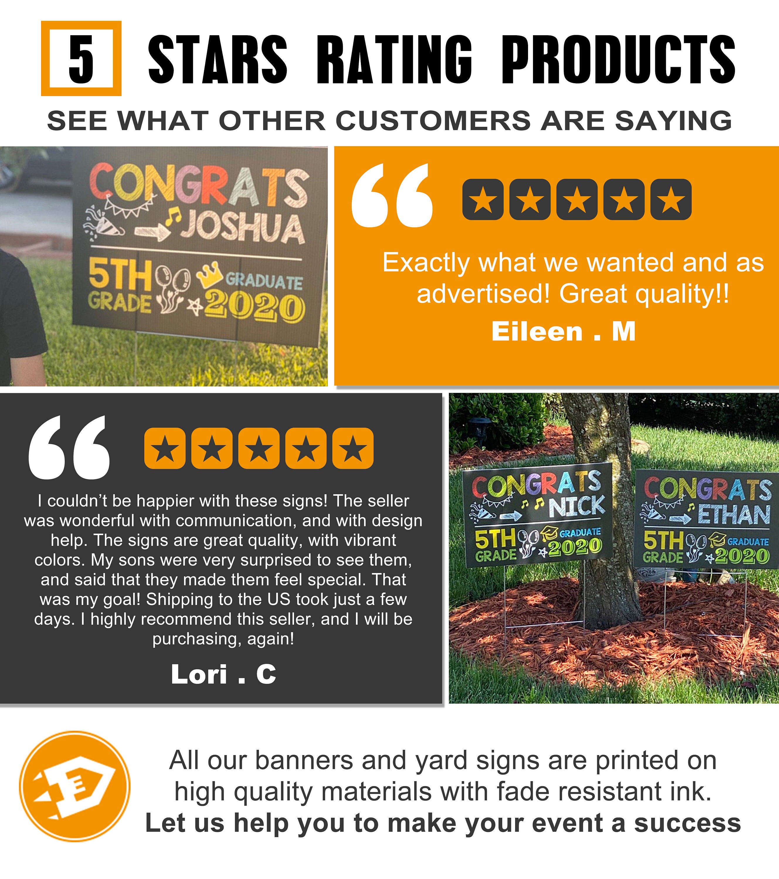 4th Grade Graduation Yard Sign Class of 2022 Yard Sign - Etsy