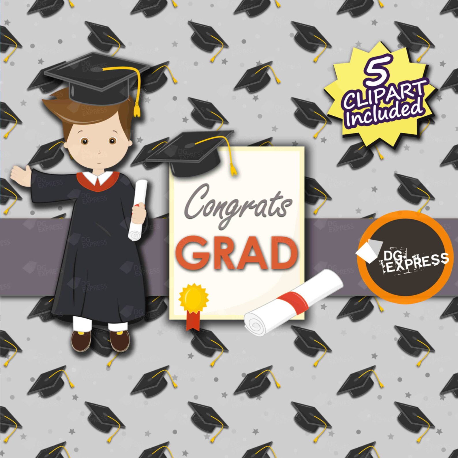 Graduation Digital Paper Clipart : graduation - Etsy