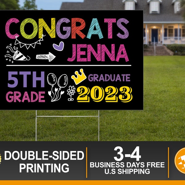 5th Grade Graduation Yard Sign - Etsy