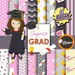 Graduation Digital Paper + Clipart - Girl : "graduation Paper ...