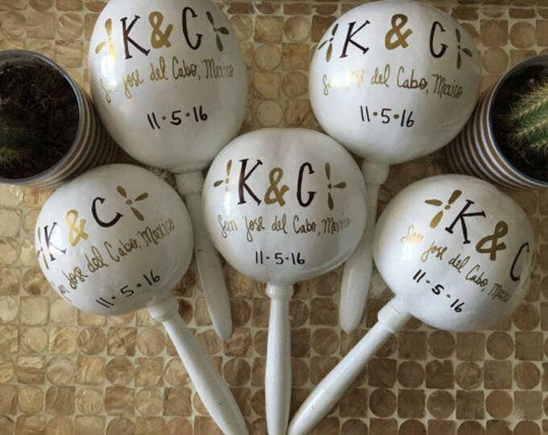 Custom Wedding Maracas - Etsy