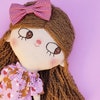 Handmade Rag Doll, Gift for Girl Birthday, Dolls, Rag Dolls, Stuffed ...