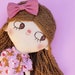Handmade Rag Doll, Gift for Girl Birthday, Dolls, Rag Dolls, Stuffed ...