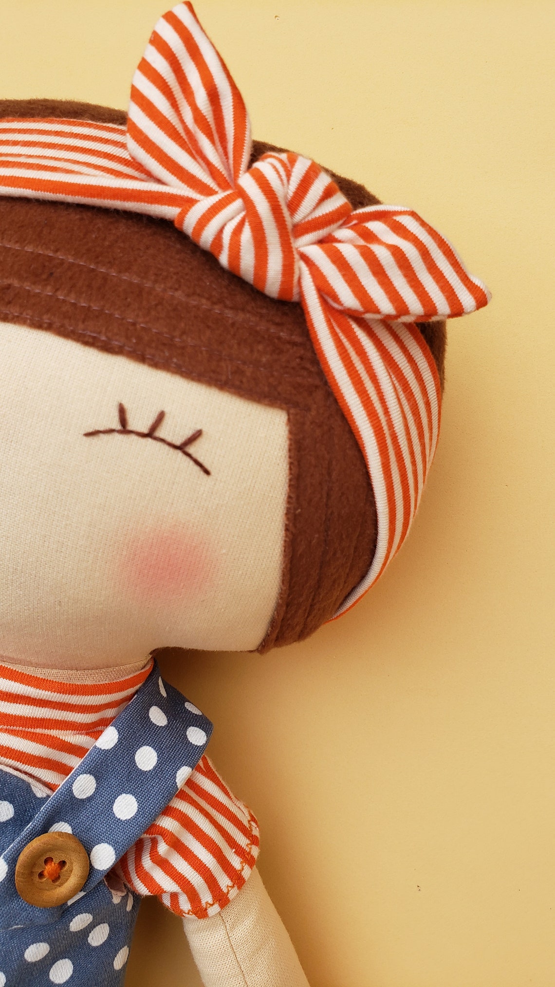 Handmade Rag Doll, Gift for Girl Birthday, Dolls, Rag Dolls, Stuffed ...