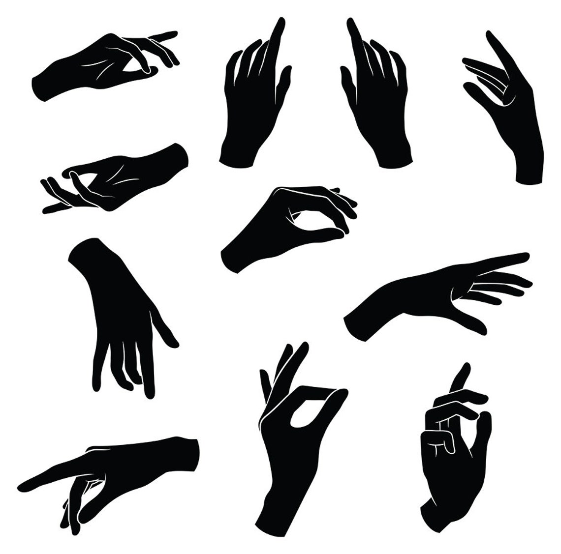 Hands Cliparts Hands SVG Magic Hands Procreate Stamps Witch Hands ...